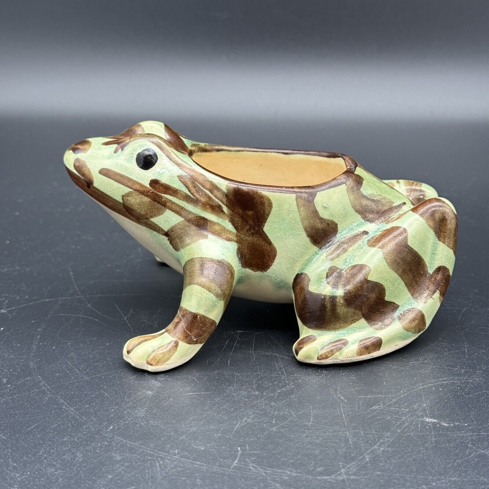 Vintage MCM Brush Mccoy Pottery Frog Toad Planter Amphibious Circa 1930 ...