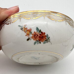 Antique German Meissen Porcelain Floral Bouquet Trinket Jewelry Gift ...