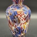 Hand Blown Art Glass Vase Signed August Hueter New York 98 Vibrant ...
