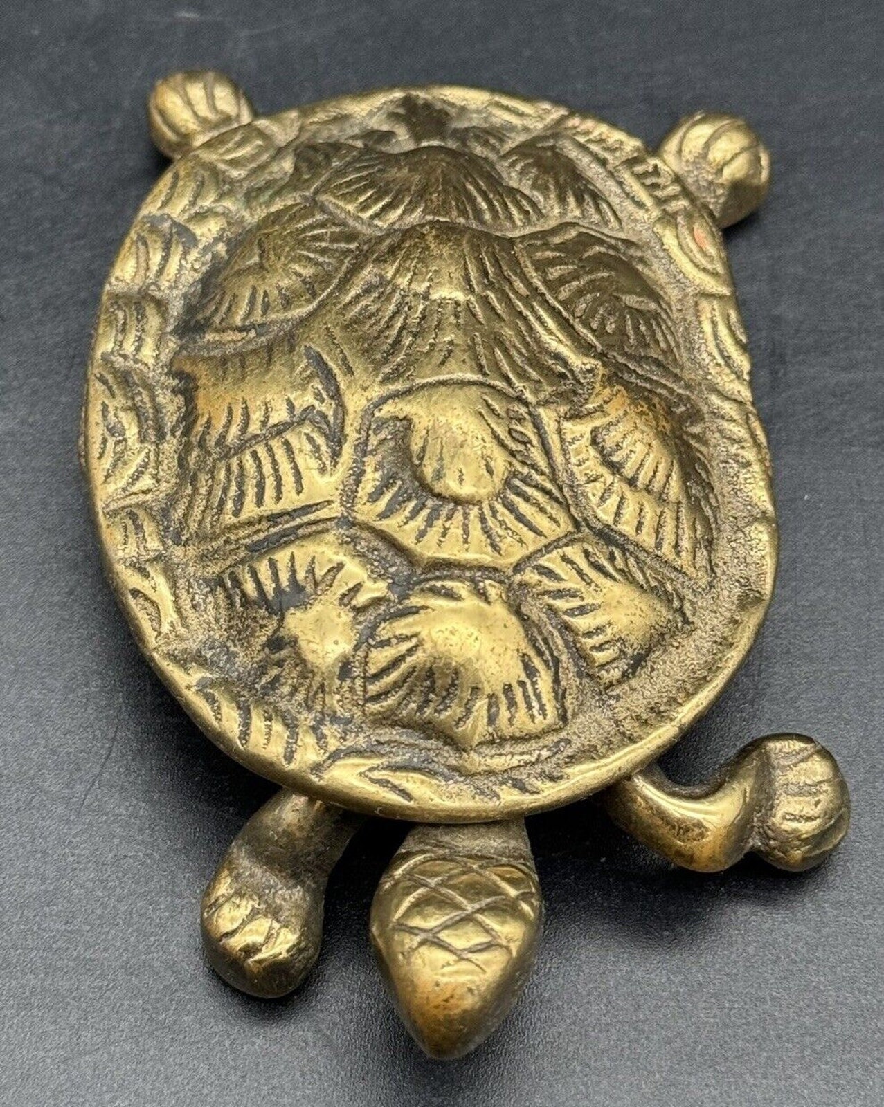 Antique Vintage Brass Hinged Turtle Trinket Box Made in England - Etsy