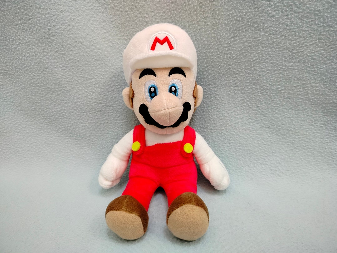 Super Mario White Hat Beanie Plush Doll 9 Inches/ Nintendo Japan Cute ...