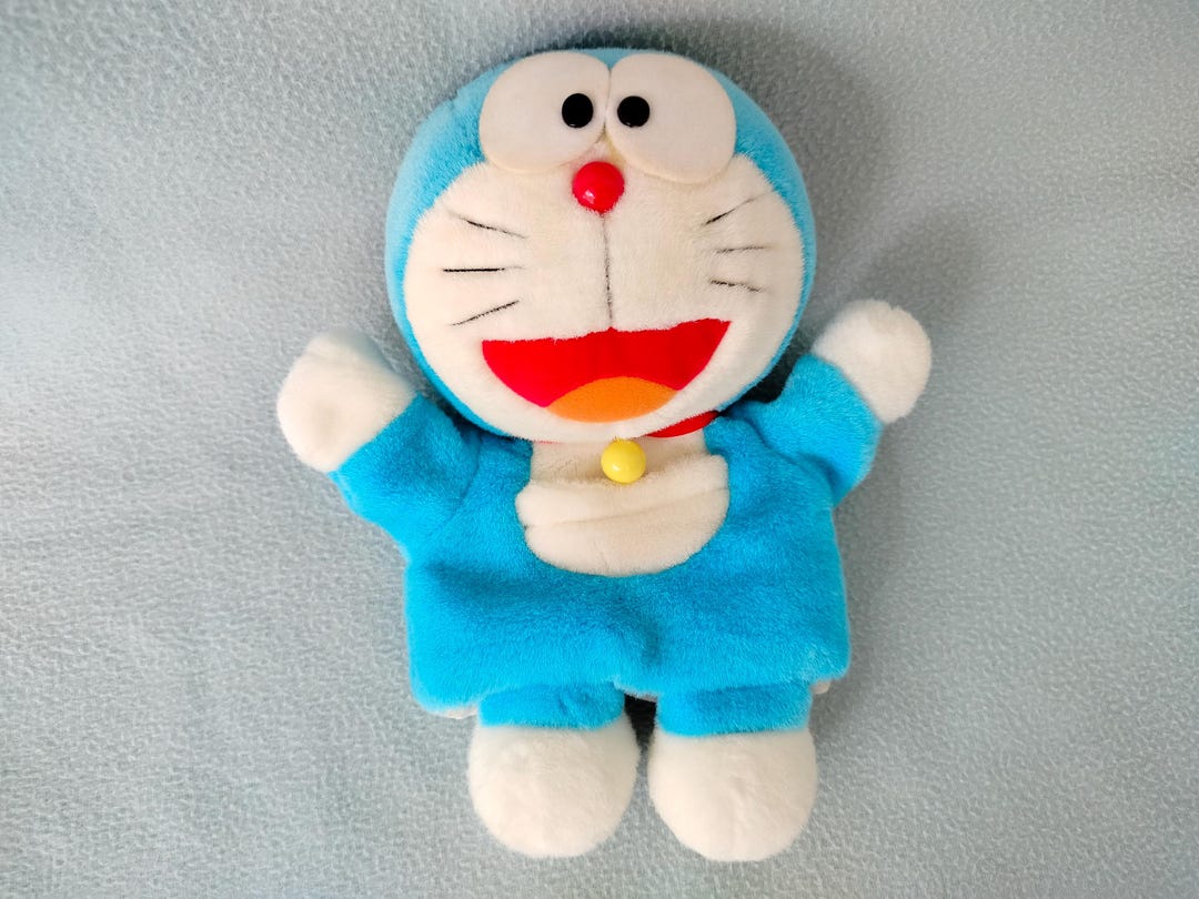 Vintage Doraemon Plump Hand Puppet 10" / Japan Cute Kawaii Stuffed ...