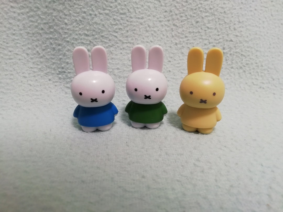 Miffy Figurine Doll Plastic Toy Set of 3 / Cute Kawaii Bunny Rabbit ...