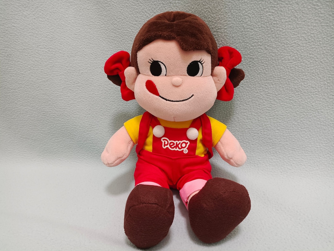 Vintage Peko Chan Milky Plush Doll Soft Toys Stuffed Figure Fujiya Sega ...