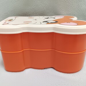 Vintage Hamutaro Lunch Box Container Dual Layers Large Hamtaro Cute ...