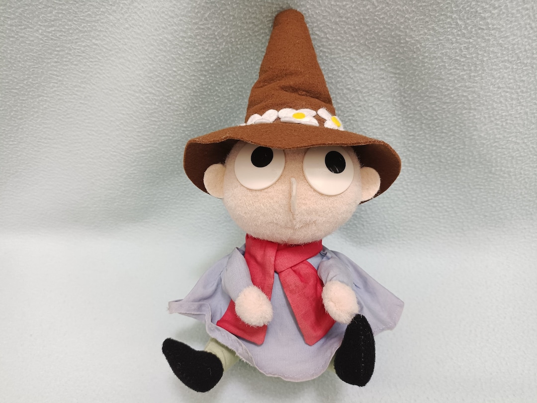 Vintage Moomin Snufkin Plush Doll 9" Bandai Little Kid Japan / Cute ...