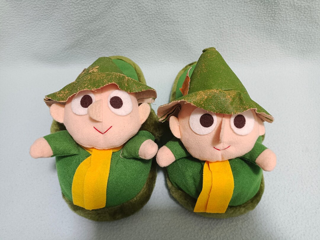 Vintage 1993 Moomin Snufkin Plushy Slipper /japan Banpresto Cute Kawaii ...