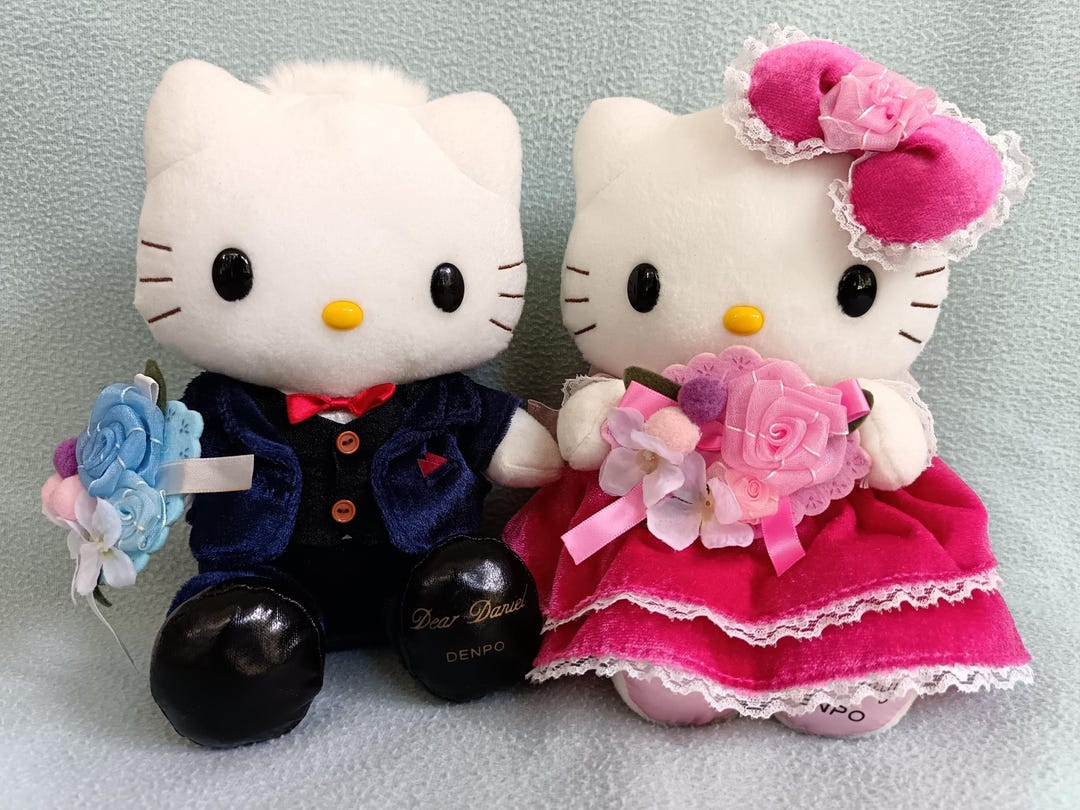 Hello Kitty Dear Daniel Plush Wedding Pair Set Doll Sanrio Denpo ...