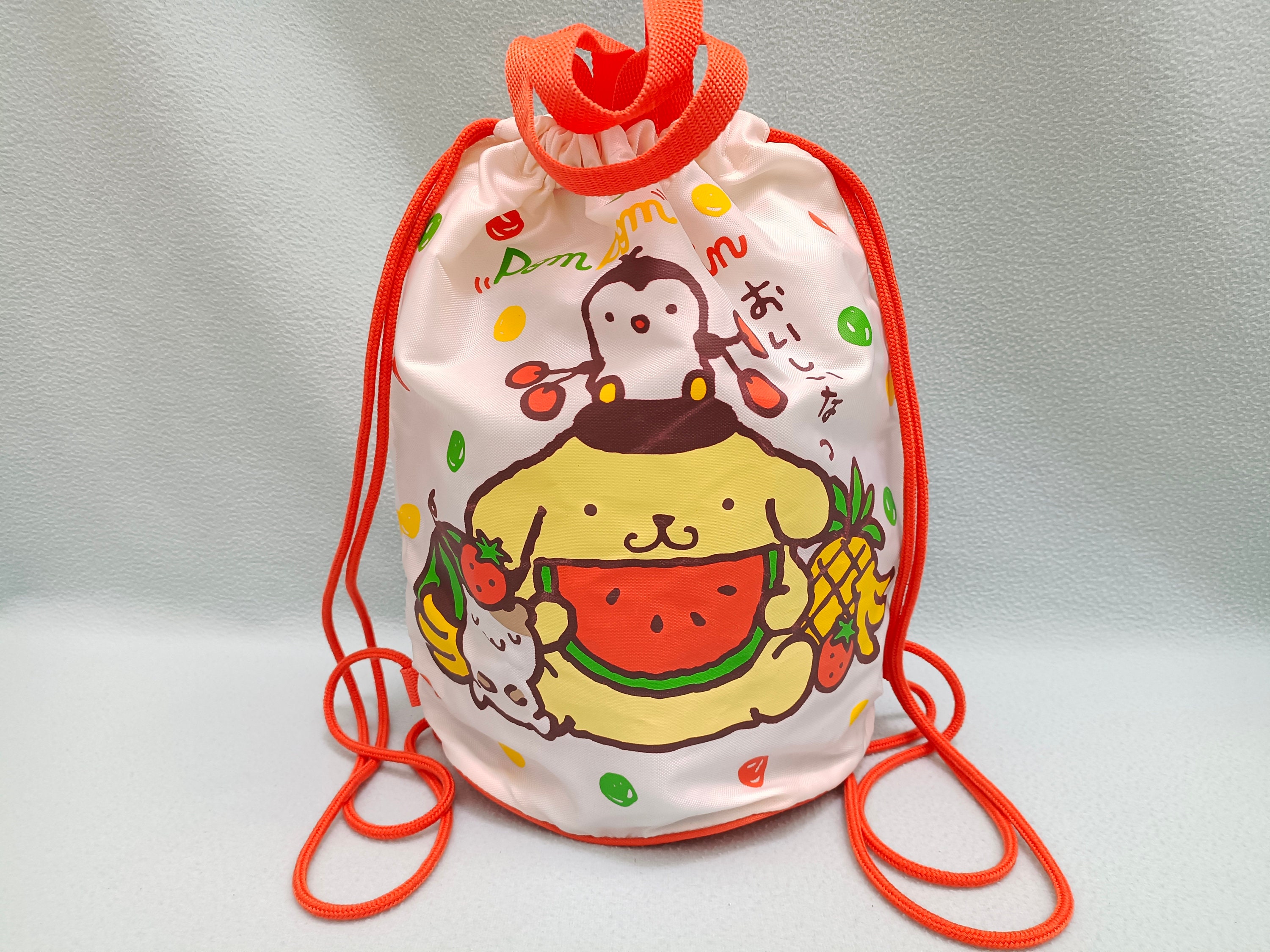 Vintage 1999 Pom Pom Purin Sanrio Bag Drawstring Backpack Tote Beach ...