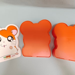 Vintage Hamutaro Lunch Box Container Dual Layers Large Hamtaro Cute ...