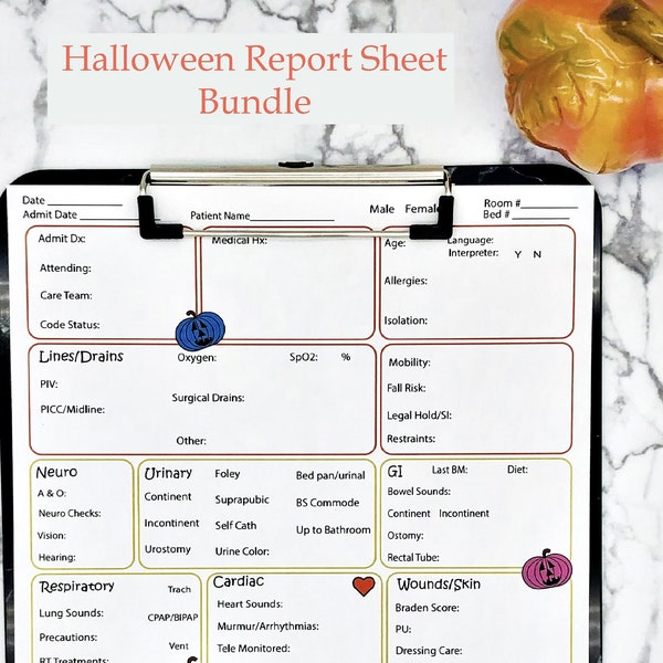 Ortho Nurse Report Sheet SBAR Patient Handoff Printable - Etsy Canada