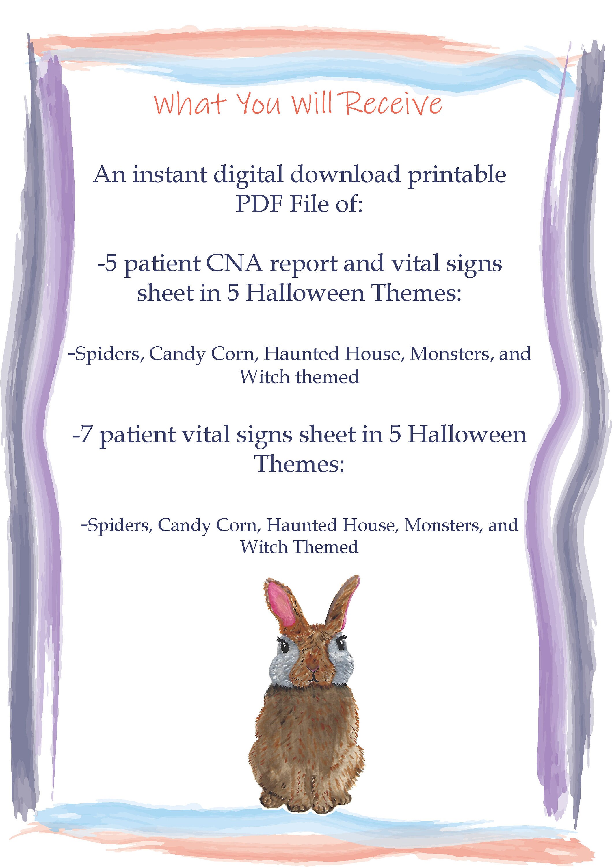 Halloween CNA Report Sheet, Spooky Themed Nursing Assistant Brain ...