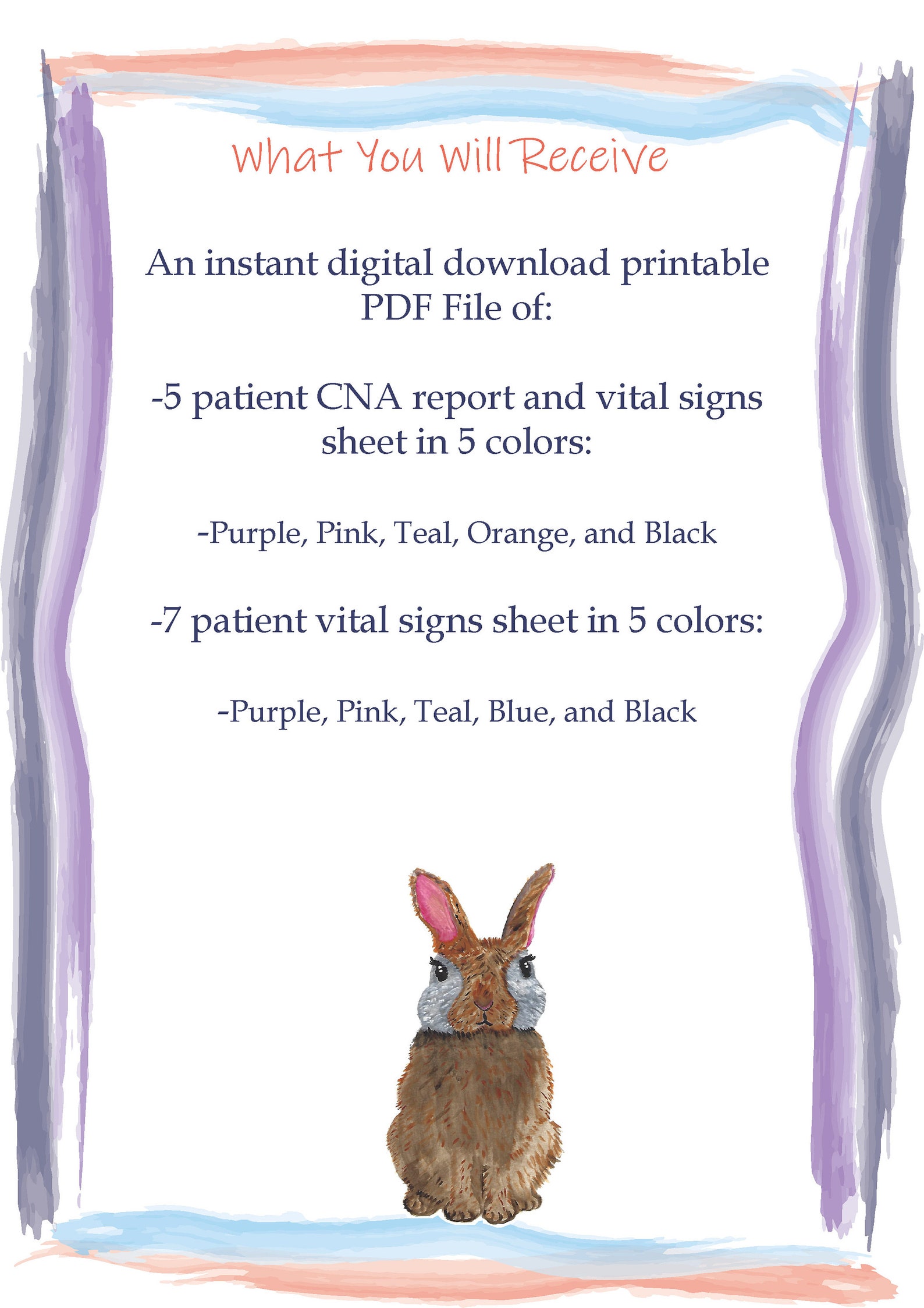 CNA Report Sheet, Vital Signs Printable, Nursing Assistant Brain ...