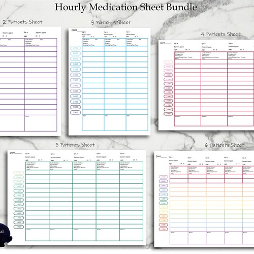 Nursing Shift Organization Sheet Nurse Day Planner Printable - Etsy