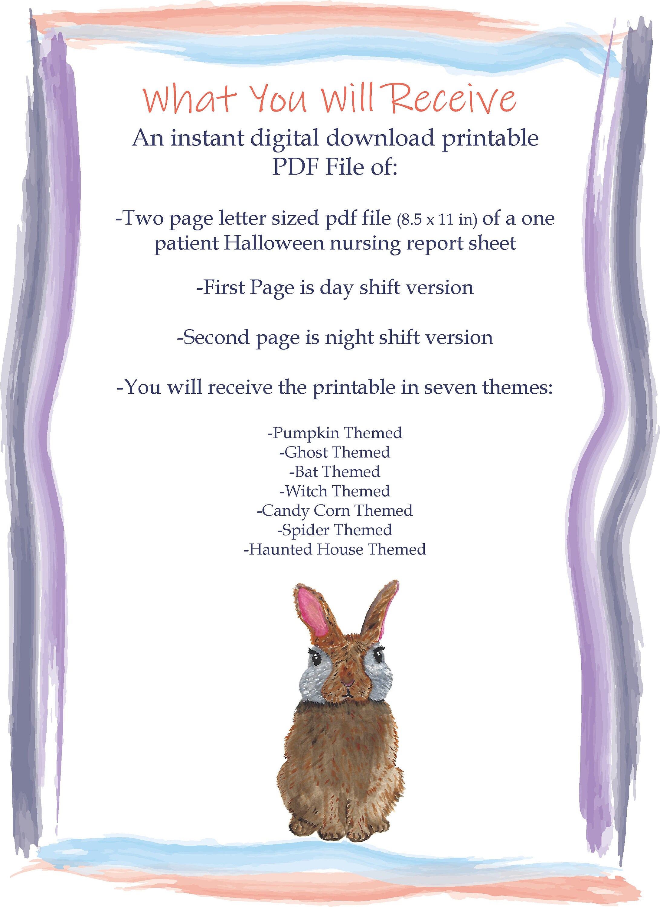 Halloween Themed Nursing Report Sheet, Pumpkin Nurse Brain, Med Surg ...