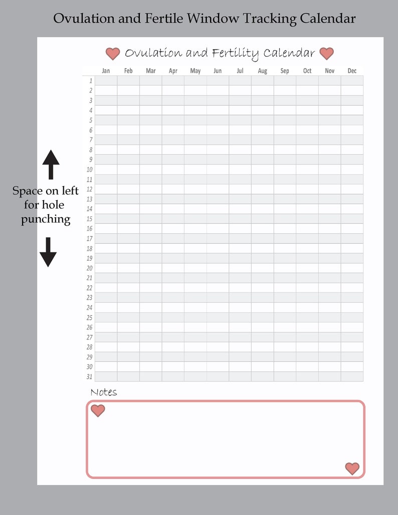 Period Tracker Printable, Ovulation Fertility Planner, Menstrual Cycle ...