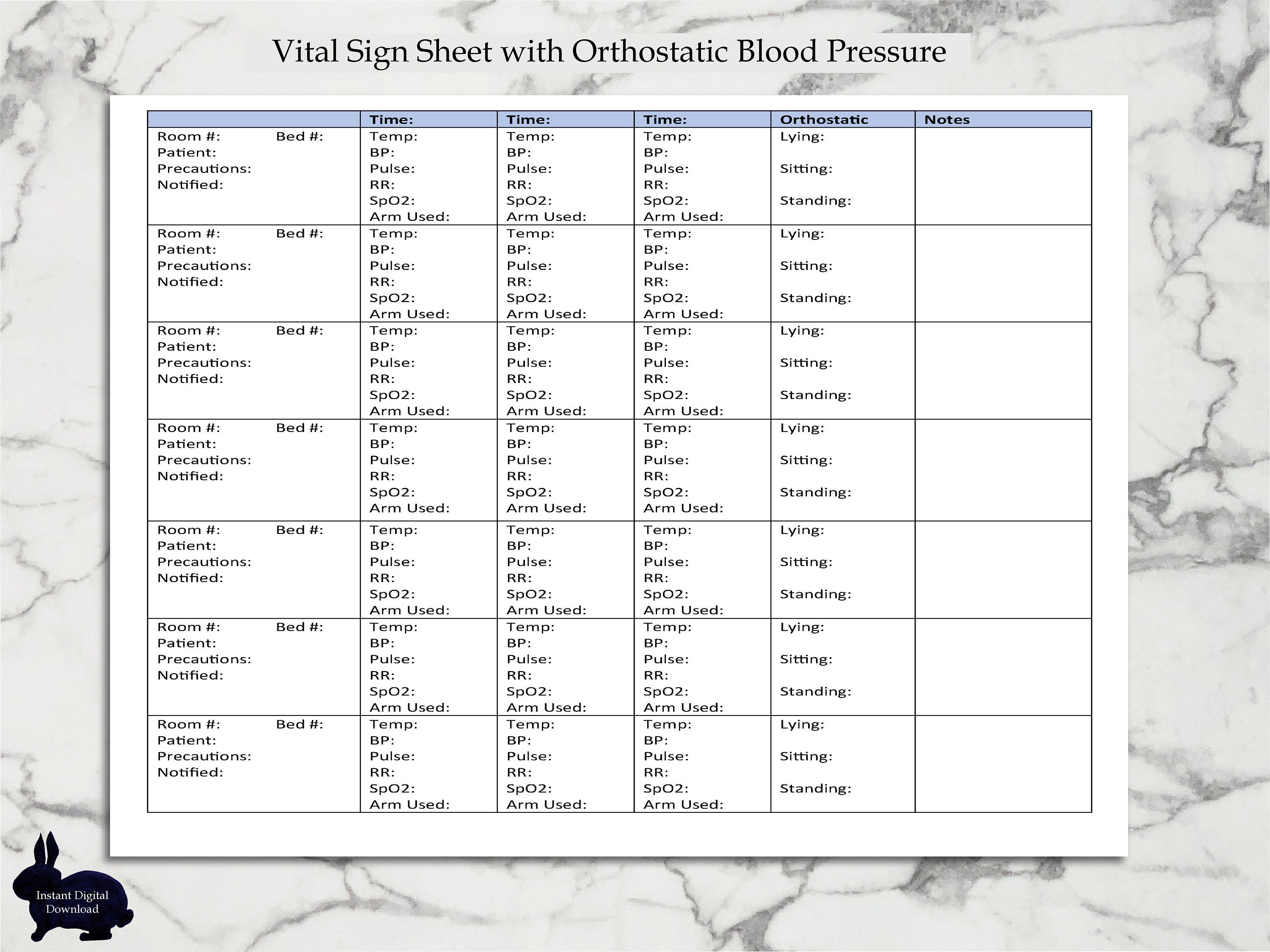CNA Report Sheet, Vital Signs Printable, Nursing Assistant Brain, Patient Care Tech, Shift ...