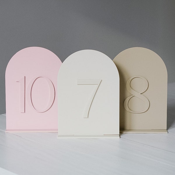 Arch Table Numbers - Etsy