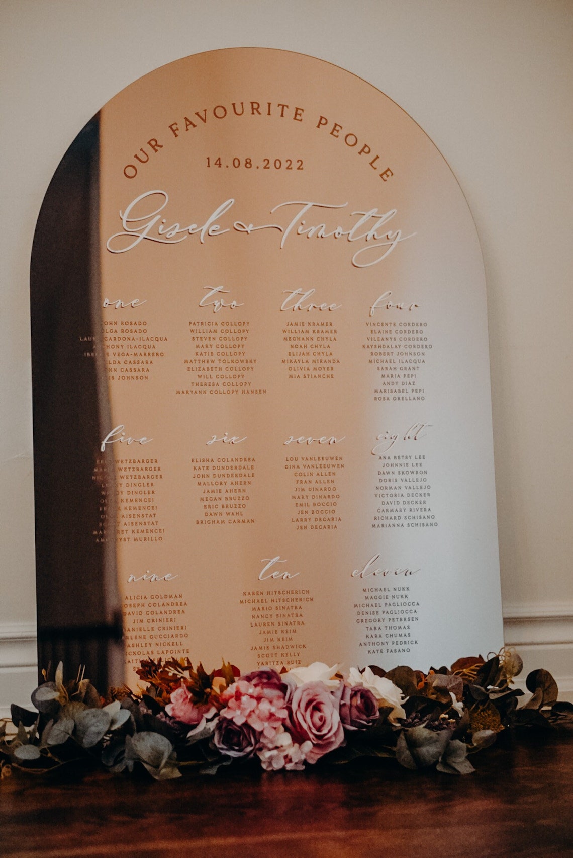 Mirrored Acrylic Seating Chart Wedding Seating Chart 3D - Etsy