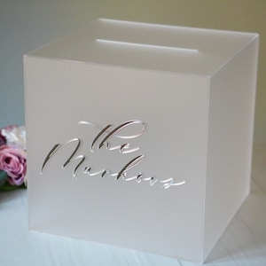 Personalized Wedding Card Box | Acrylic Money Box | Wedding Box for ...