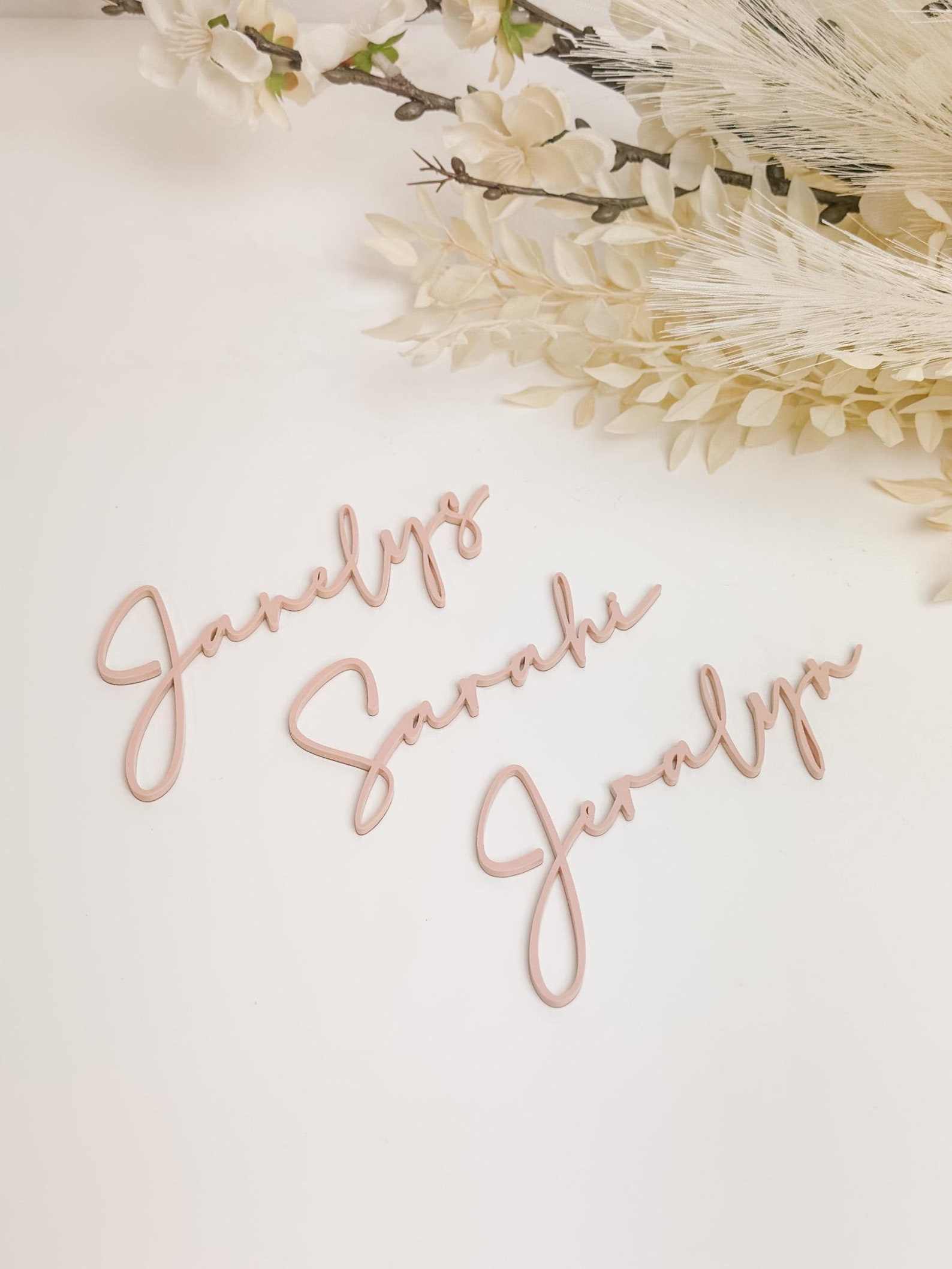 Acrylic 3D Name Decal | Acrylic Lettering | Bridesmaid Gift Box Name ...