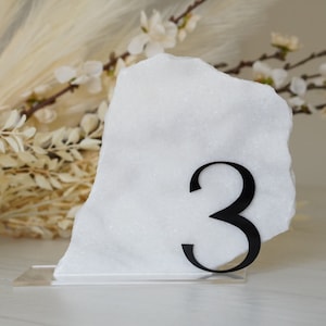Stone Marble Table Numbers | Wedding Table Numbers | Natural Stone ...