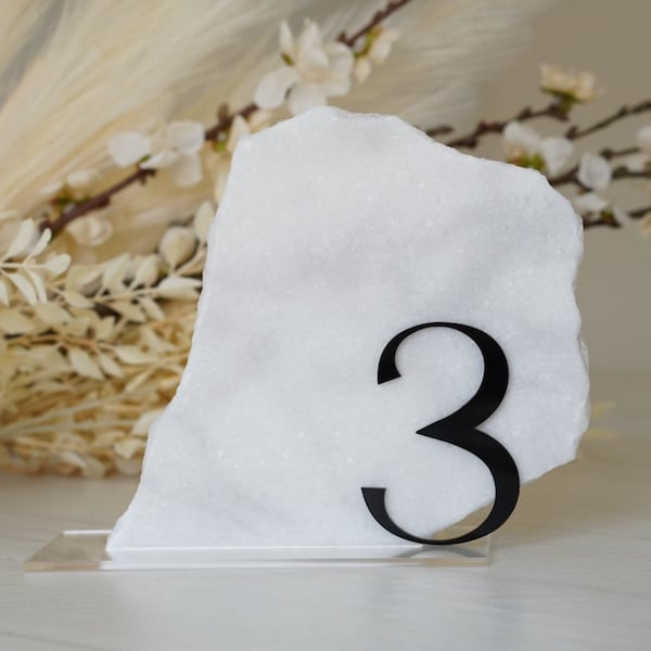 Stone Table Numbers - Etsy
