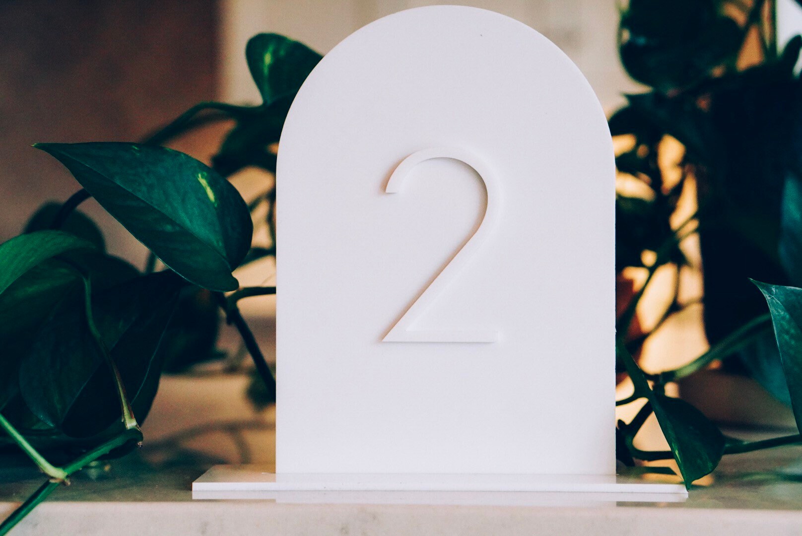 Acrylic Wedding Table Numbers White on White Acrylic Table - Etsy