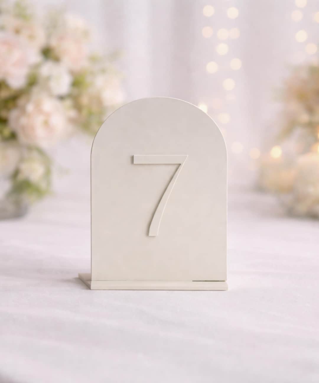 Acrylic Arch Table Numbers | Modern Minimalist Wedding Table Decor With ...