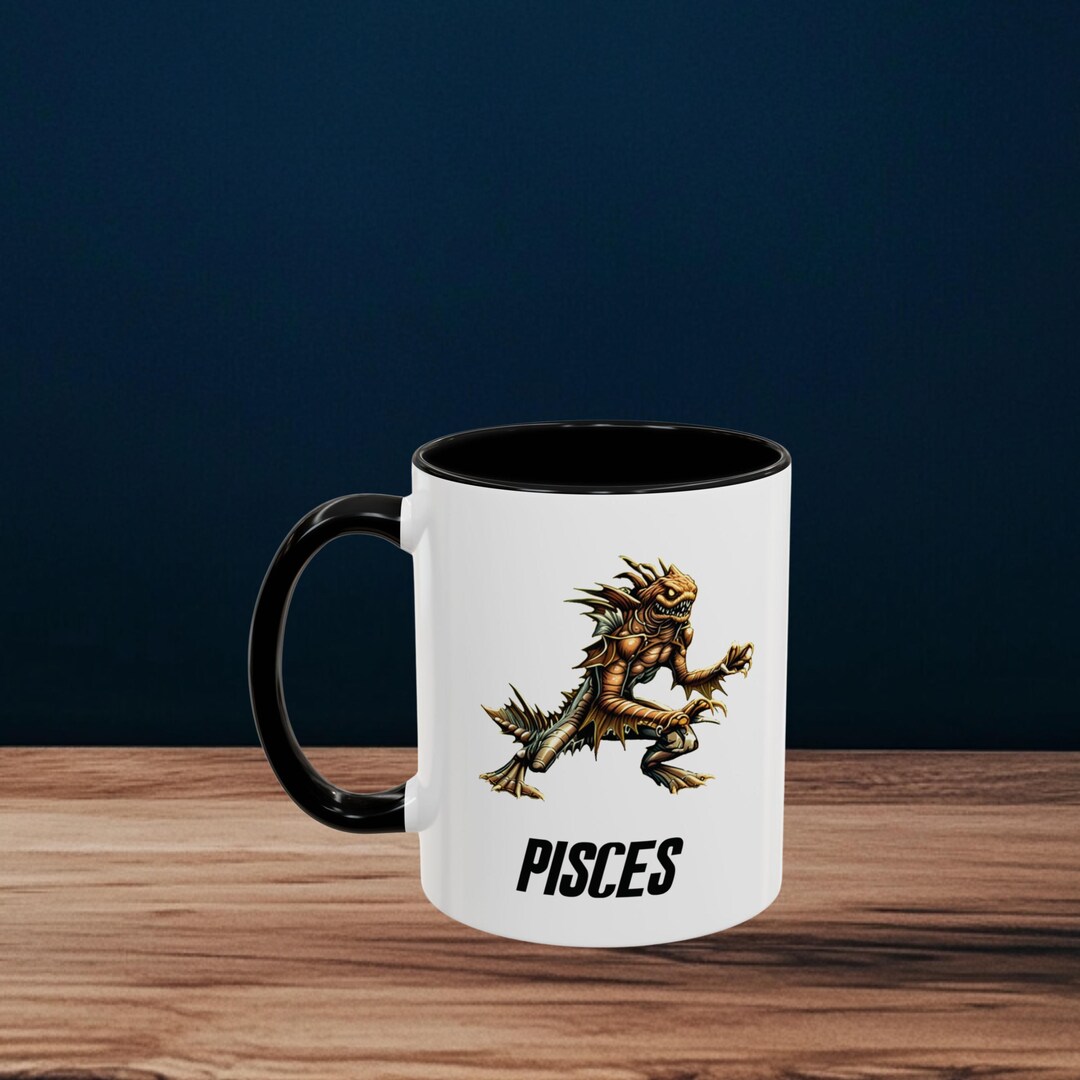 Pisces Zodiac Mug, Fallout-inspired Mirelurk King Ceramic Coffee Cup ...
