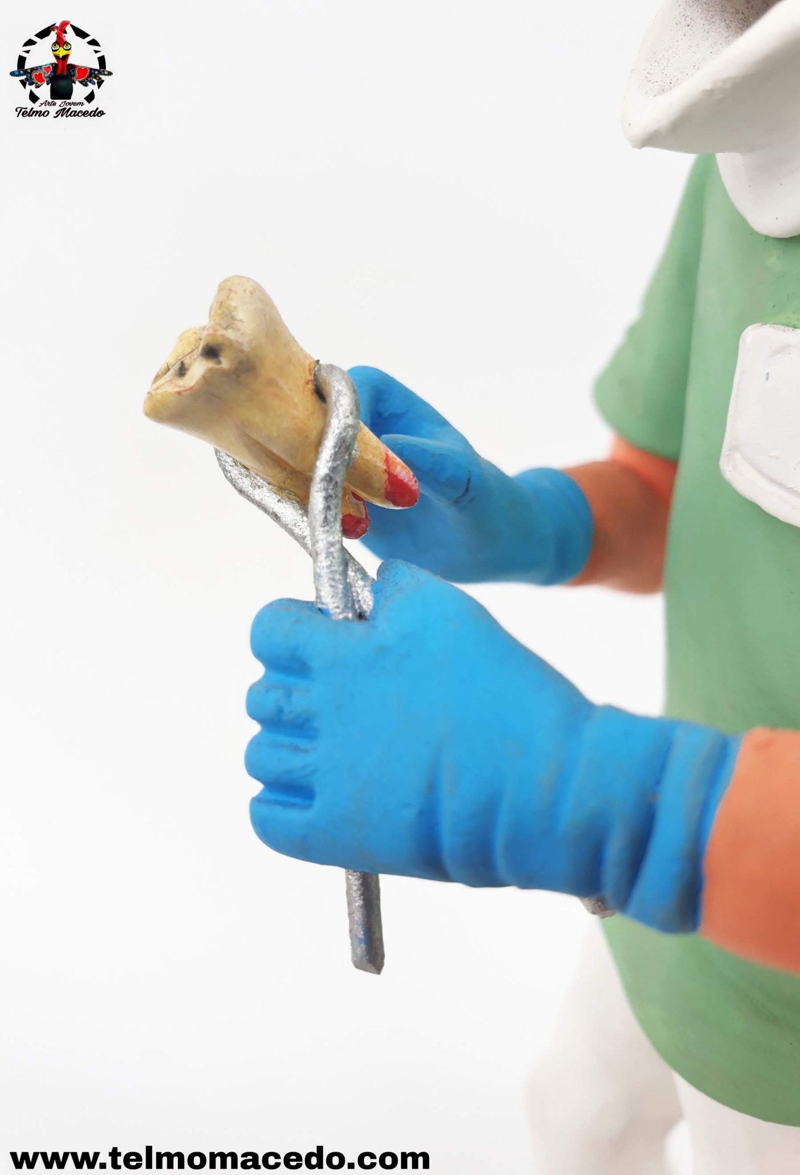 Ceramic dentist figure Clay Figure Male Dentist Figurine | Etsy