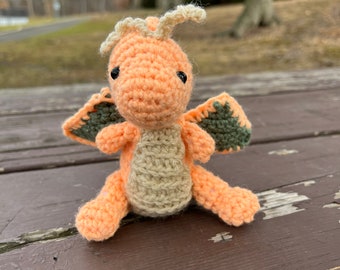Dragonite Crochet Plush - Etsy