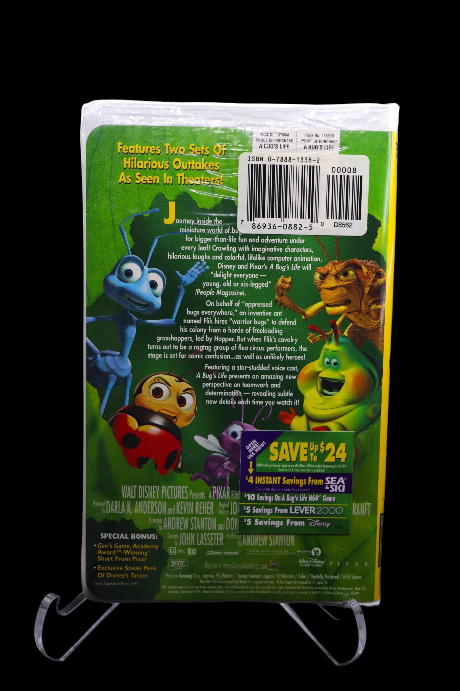 Disney Pixar Sealed VHS A Bugs Life hopper Cover - Etsy