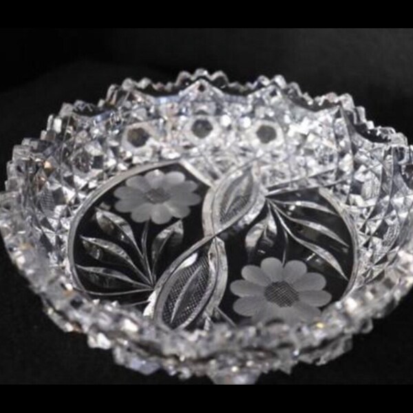 Daisy Pattern Cut Glass - Etsy