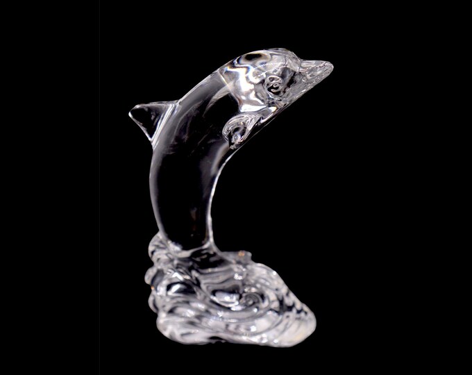 Waterford Crystal Leaping Dolphin Figurine - Etsy
