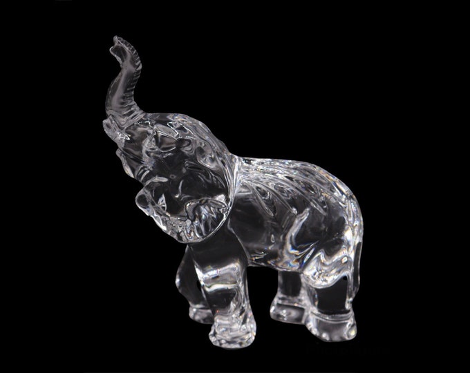 Waterford Crystal Elephant Figurine - Etsy