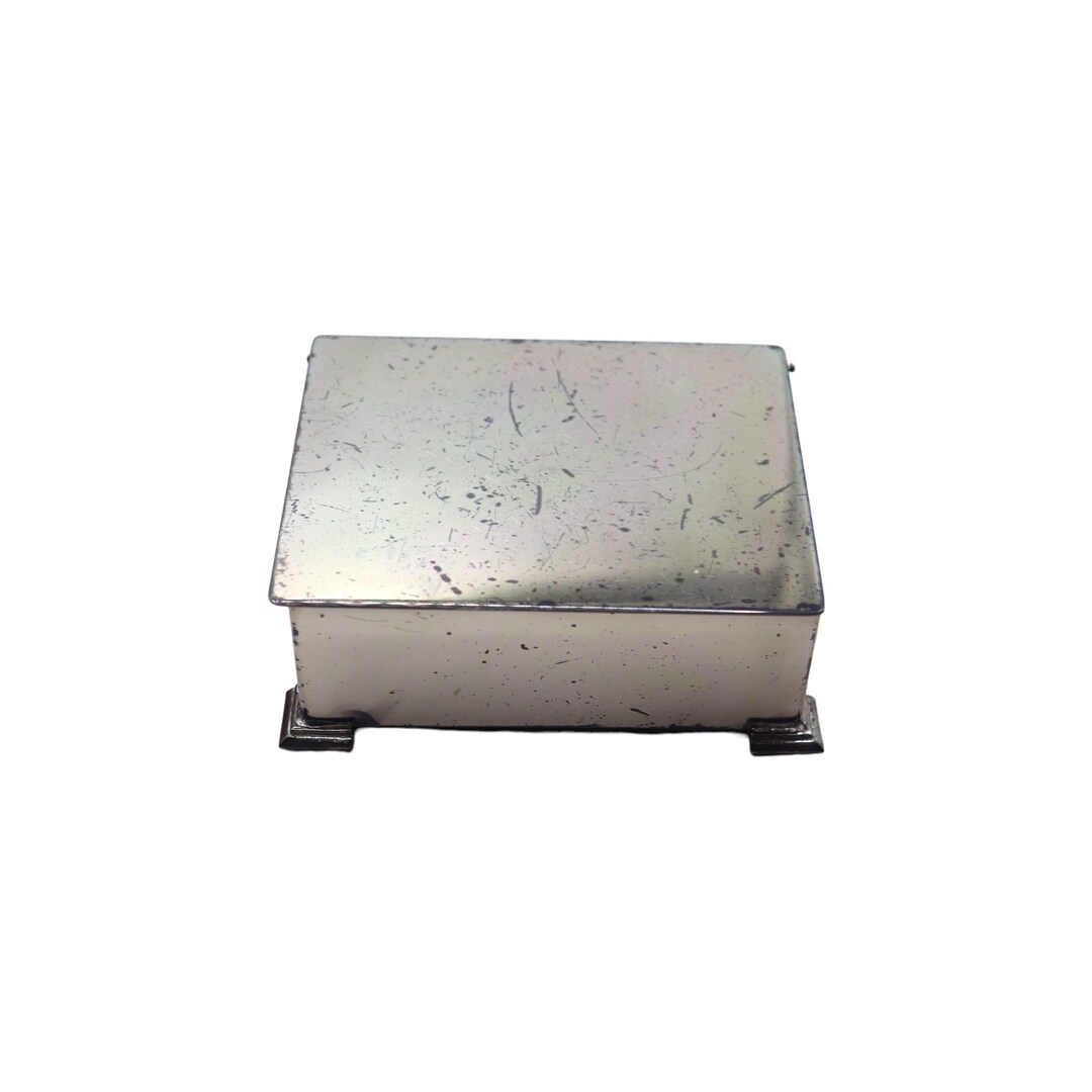 Vintage Alpadur Silver Trinket Box - Etsy
