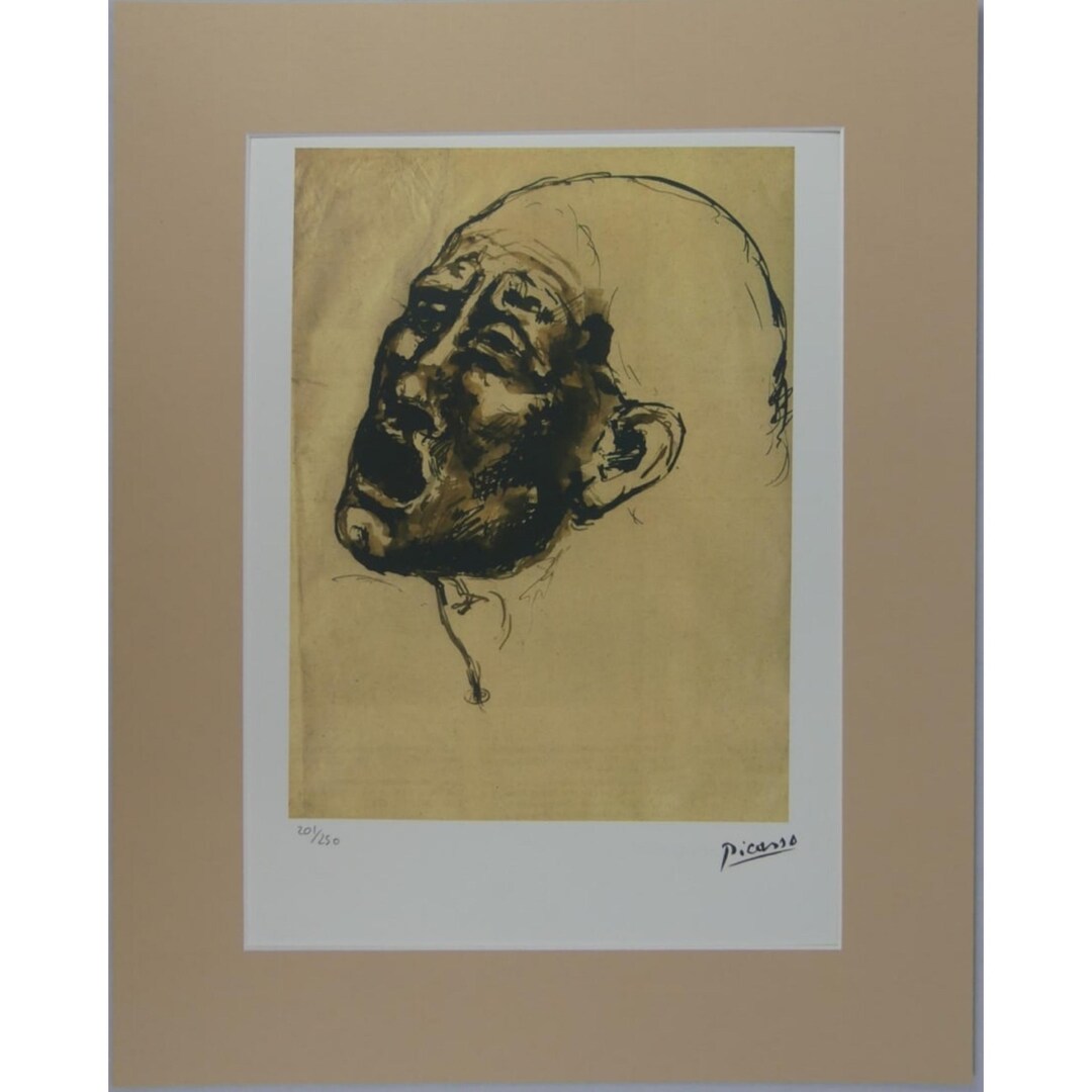 Authentic Pablo Picasso “head of Crying Woman” Signed & Numbered ...