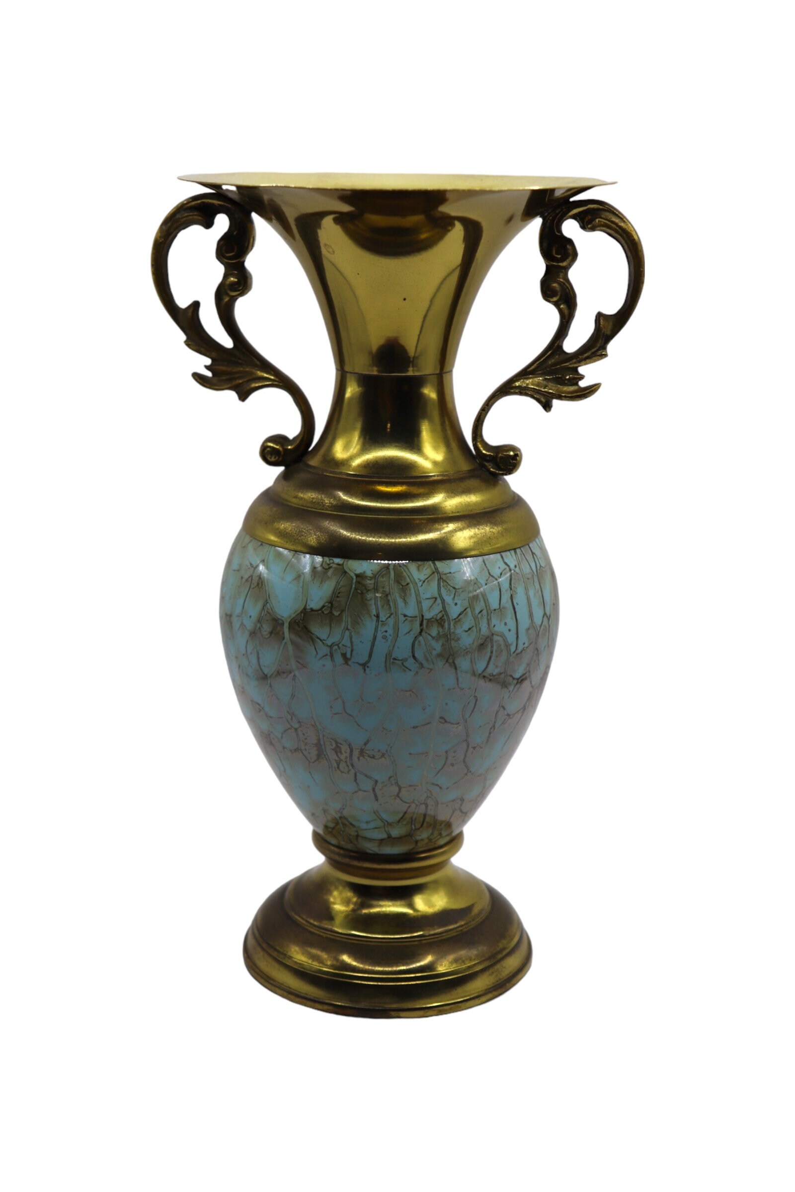 Mid Century Modern Delft Holland Hand Painted Turquoise and - Etsy