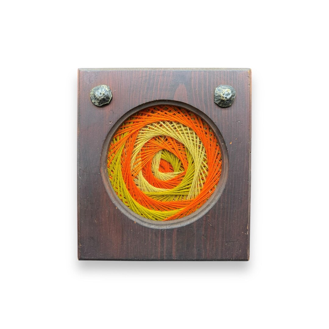 Vintage MCM Style Geometric String Sculpture by Peter Hahn - Etsy