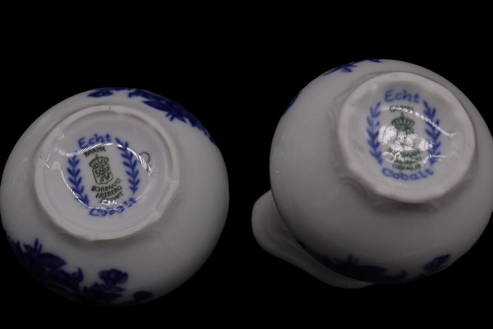 Schumann Arzberg Echt Cobalt Blue Roses Porcelain Sugar Bowl - Etsy