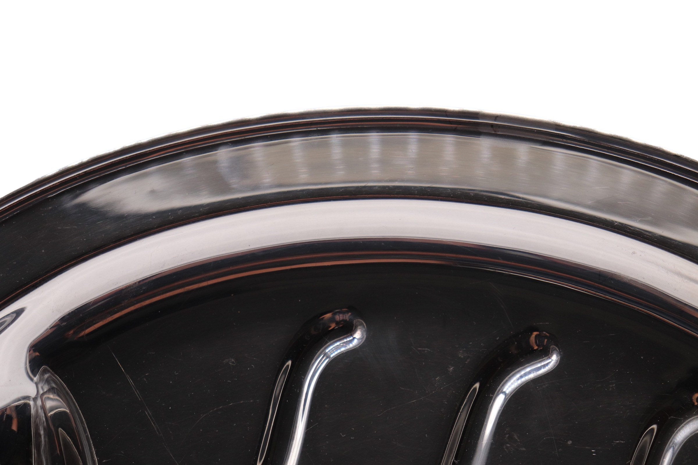 Silver by Burche Silver Plate Footed Meat Platter - Etsy