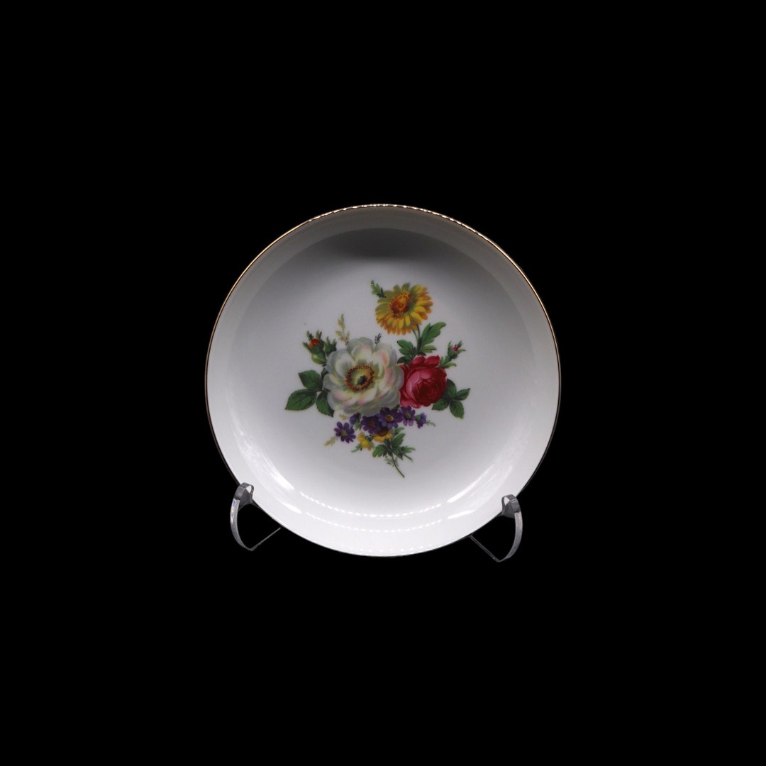Furstenberg West Germany “bunte Blume” Porcelain Coupe Soup Bowl - Etsy