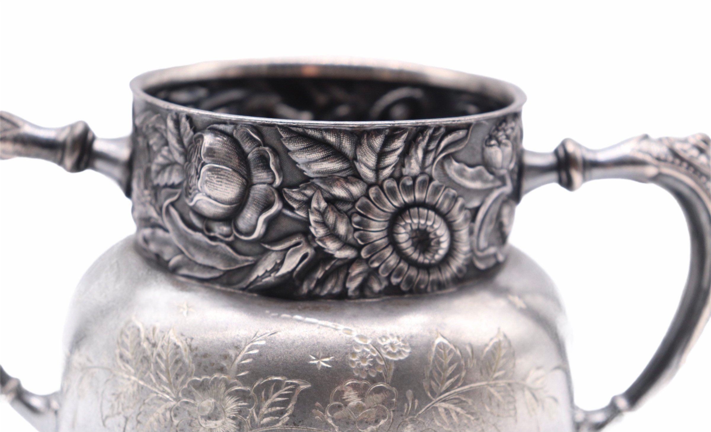 Derby Silver Co. Quadruple Plate Handled slop Pot - Etsy