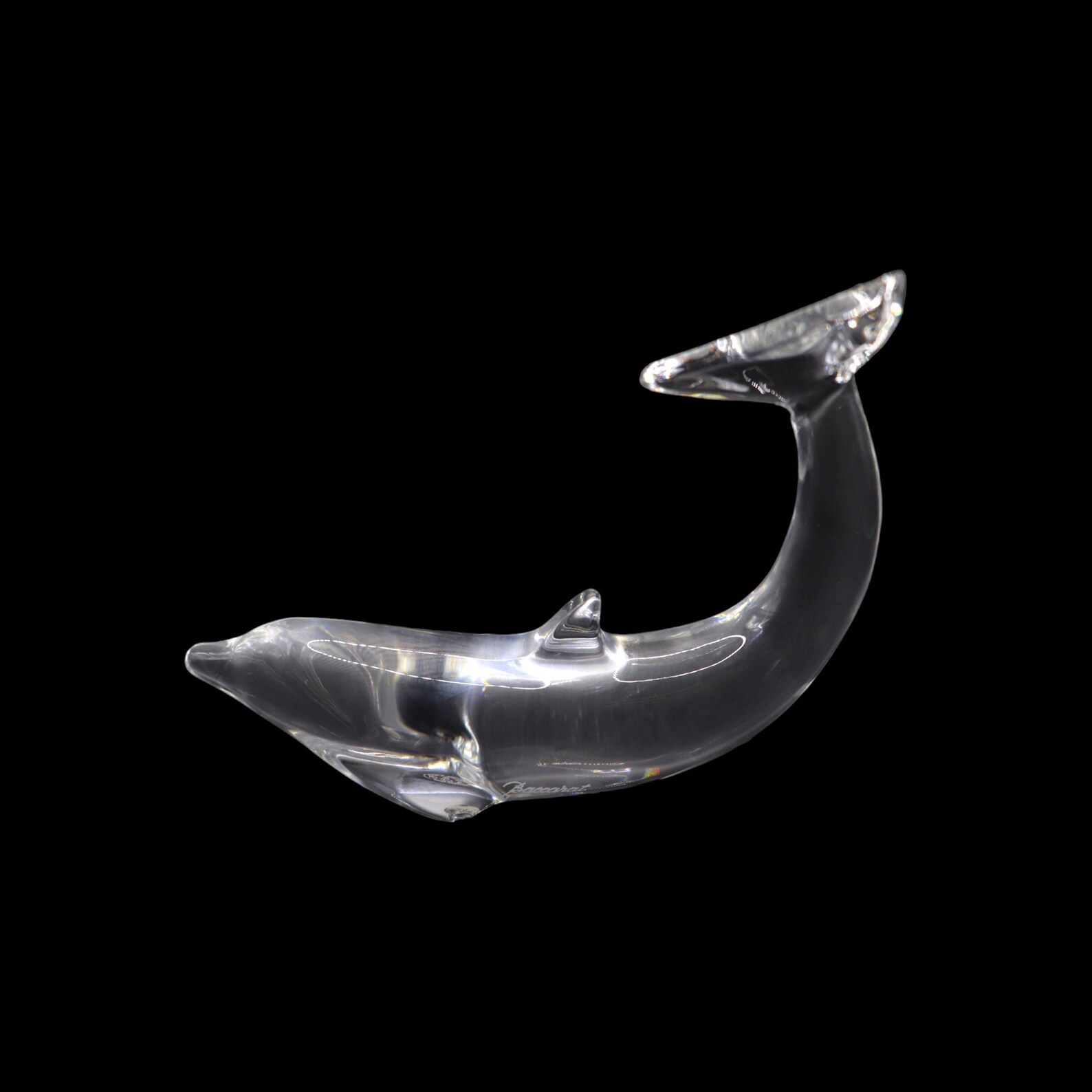 Baccarat Crystal Dolphin Paperweight / Figurine - Etsy