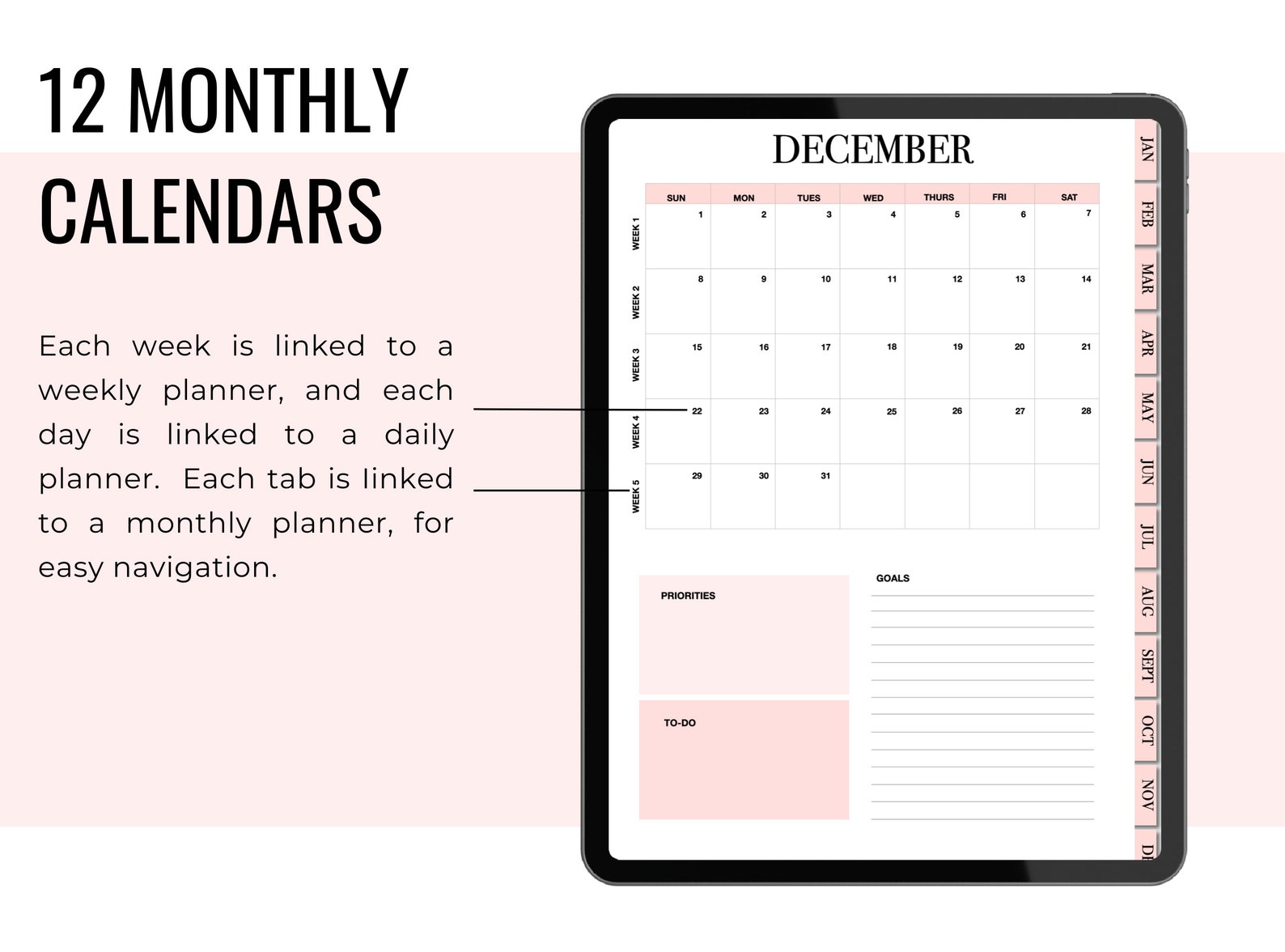 Pink Digital Planner 2024digital Planner 2024ADHD Digital - Etsy