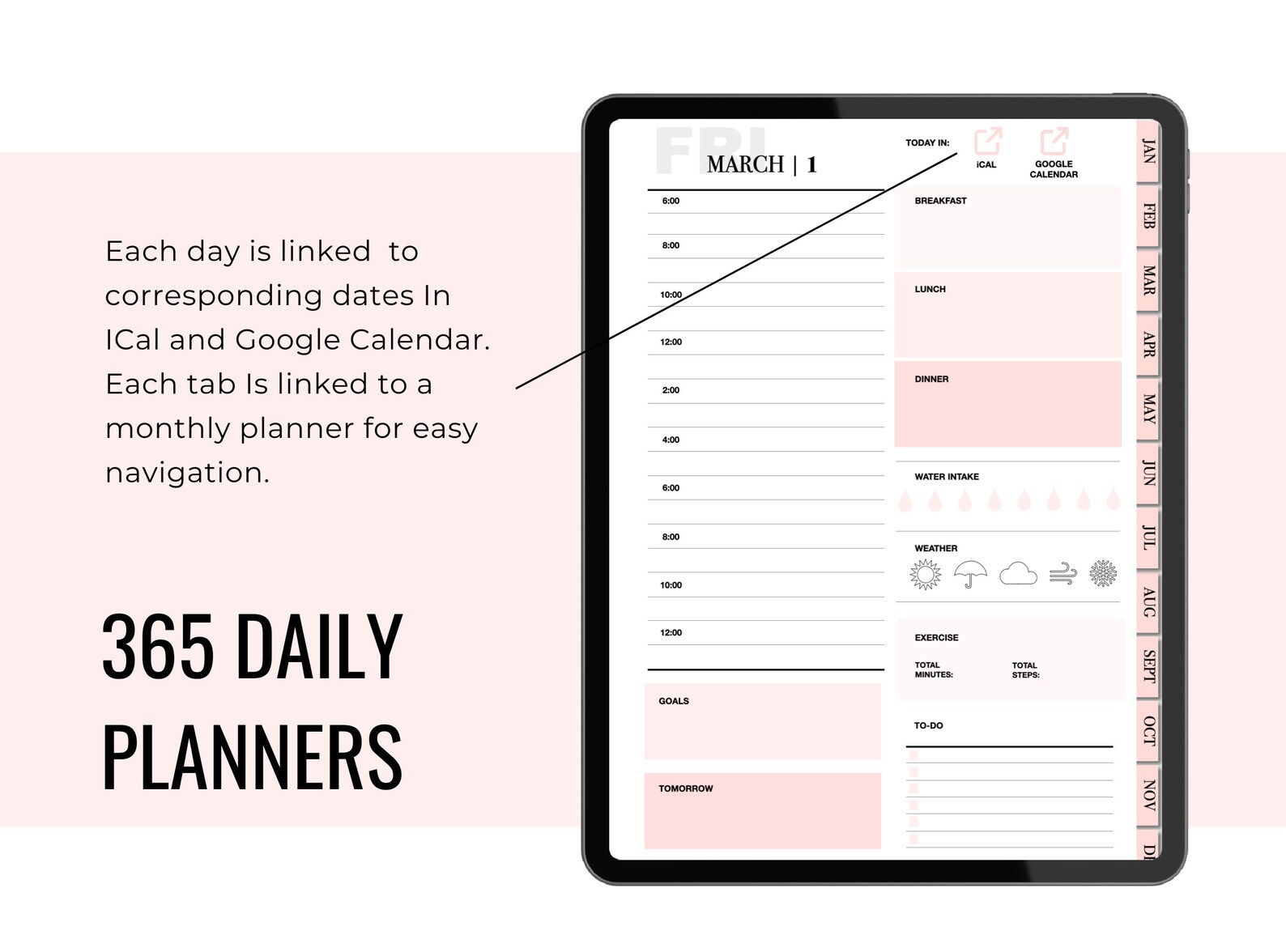 Pink Digital Planner 2024digital Planner 2024ADHD Digital - Etsy