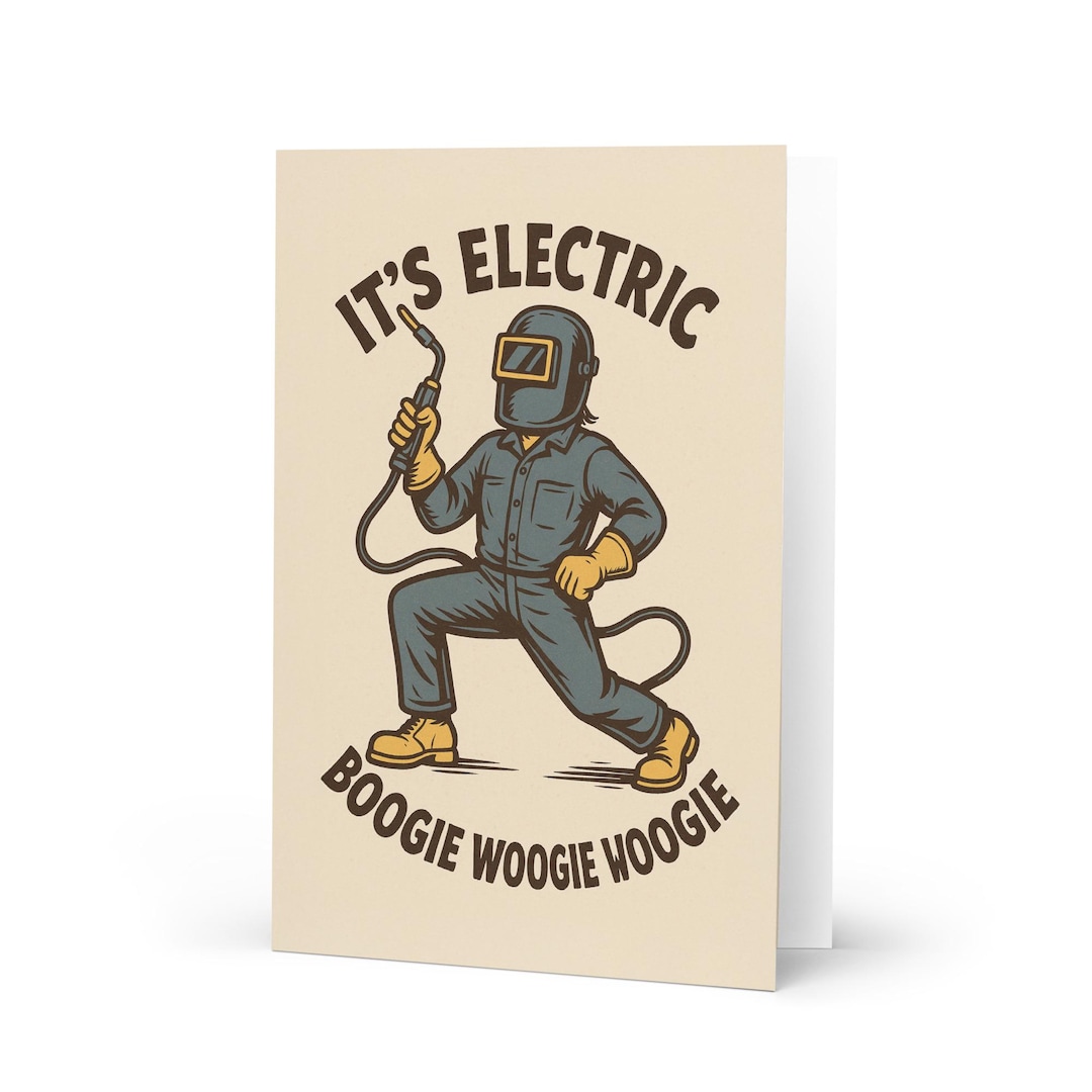 Welding Card | Welding Graduation Card - Retro Print Style Illustration ...