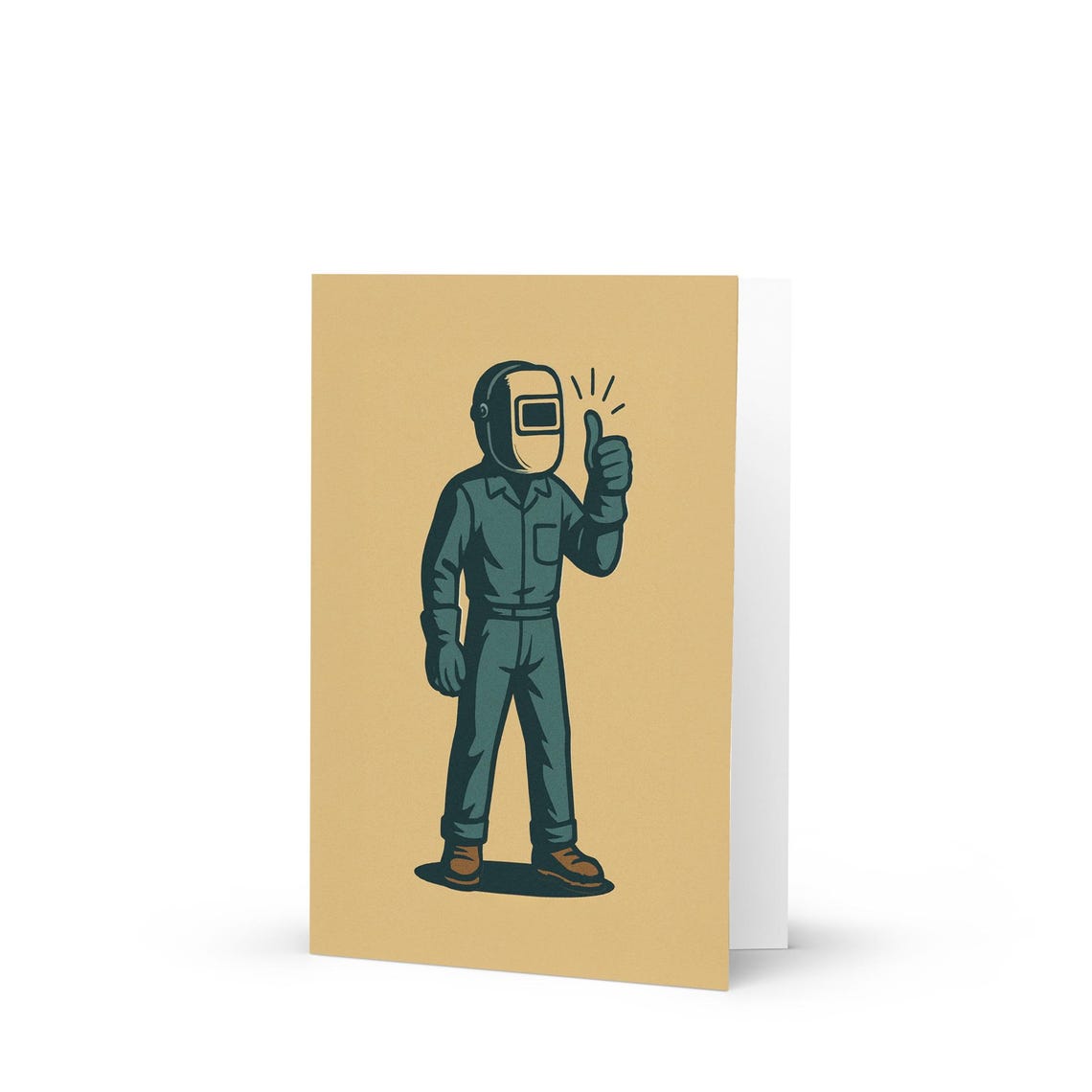 Welding Card | Welding Graduation Card - Retro Print Style Illustration ...