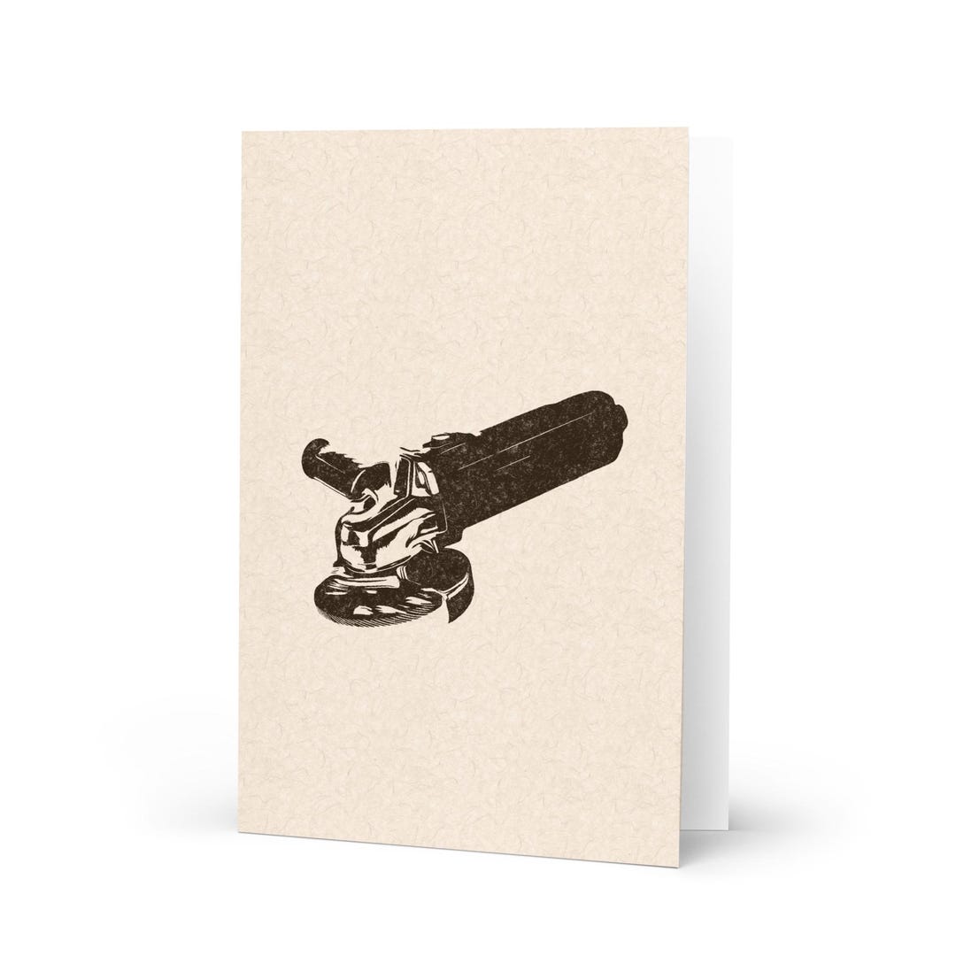 Welding Card | Welding Graduation Card - Woodblock Print Style ...